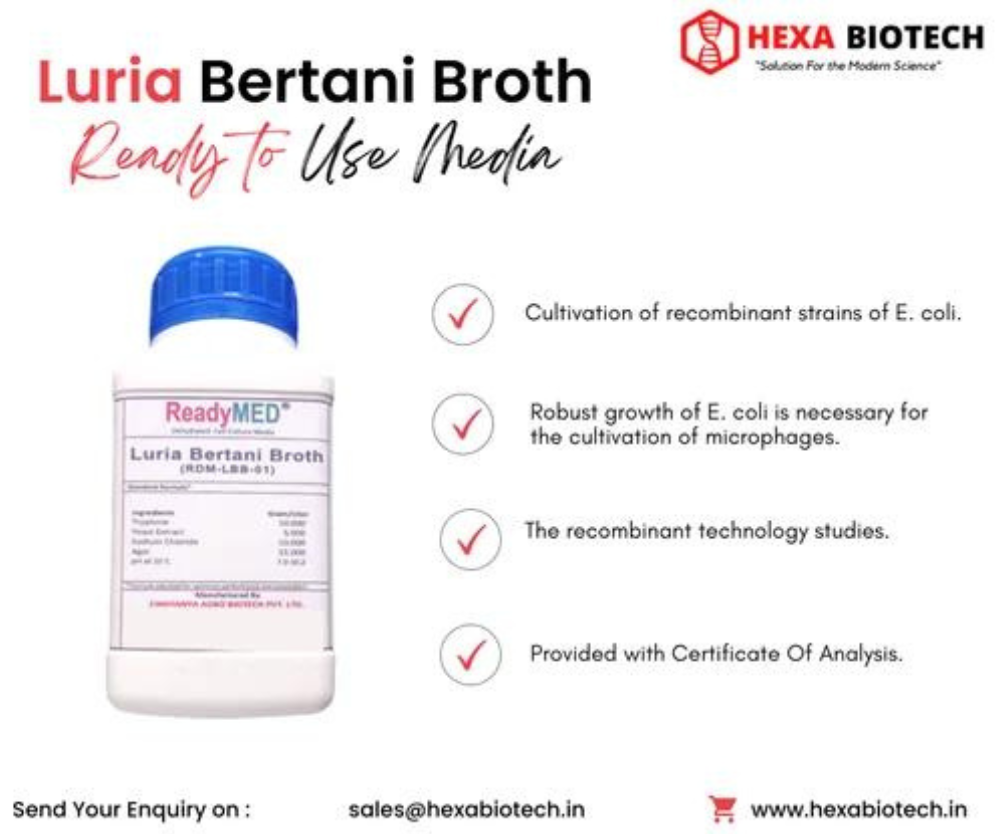 Luria Bertani Broth - HX-Media - Hexa BioTech
