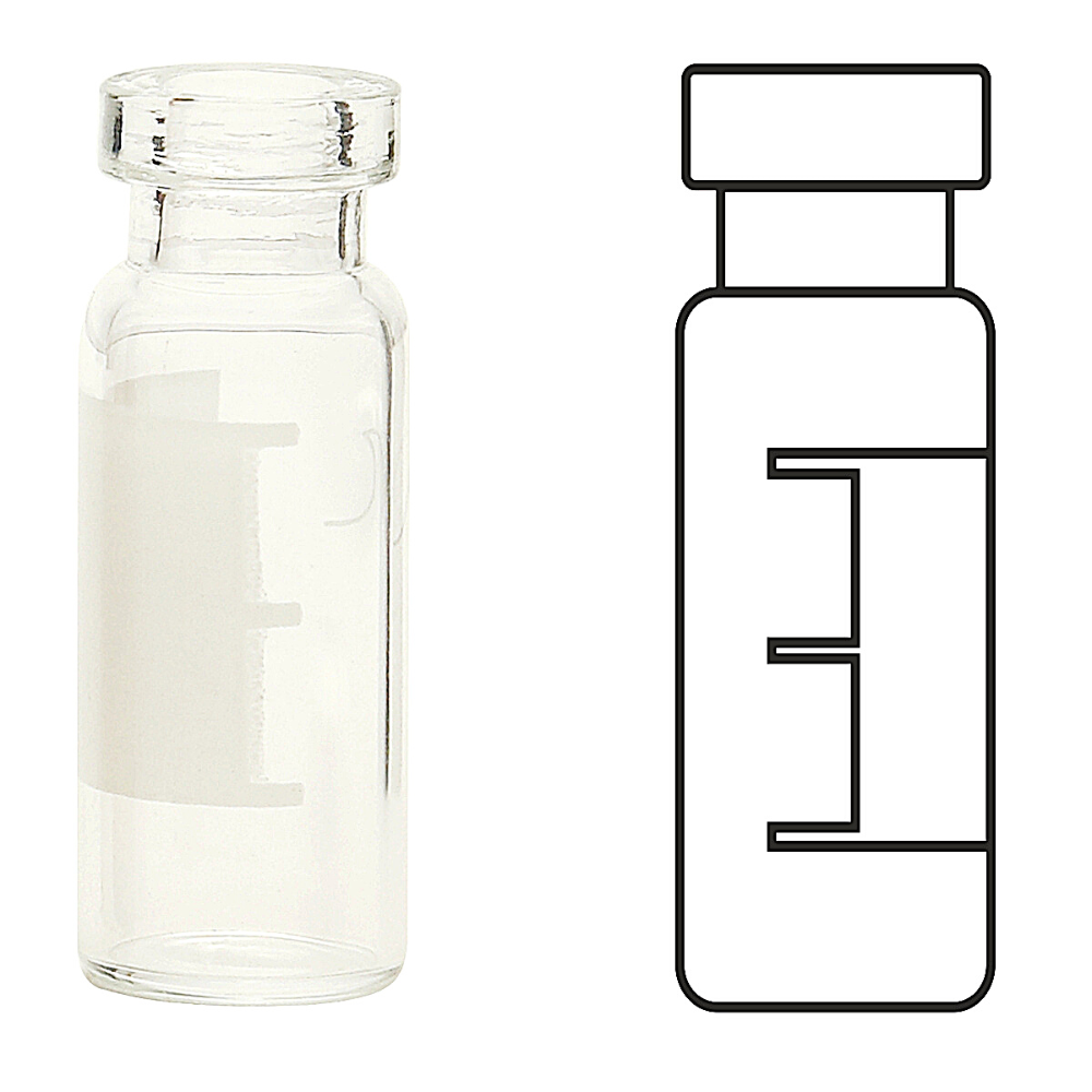Clear Glass Crimp Vials with Patch Type-1 - HX-TECH - Hexa BioTech