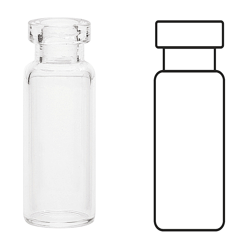 Clear Glass Crimp Vial without Patch - HX-TECH - Hexa BioTech